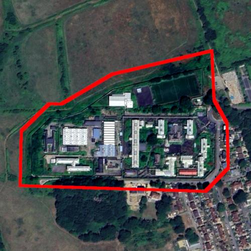 HM Prison Camp Hill in Parkhurst, United Kingdom (Google Maps)
