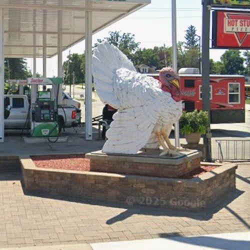 Turkey sculpture in Frazee, MN - Virtual Globetrotting
