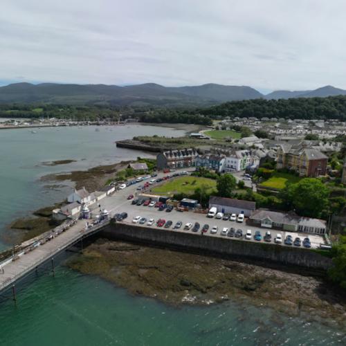 Aerial view of Bangor in Bangor, United Kingdom - Virtual Globetrotting