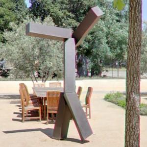 'Untitled' by Joel Shapiro in St Helena, CA - Virtual Globetrotting
