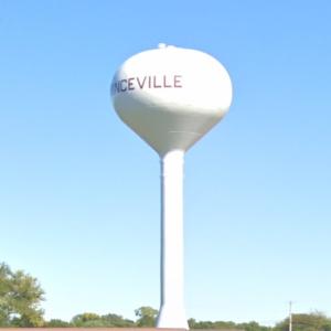 Princeville water tower in Princeville, IL (#2) - Virtual Globetrotting