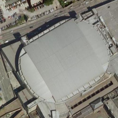 Manchester Arena and Victoria Station in Manchester, United Kingdom ...