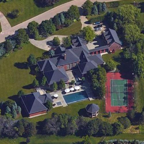 Jermaine O'Neal's House (Former) in Carmel, IN (Google Maps)