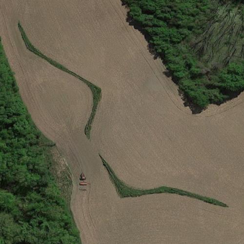 'Shift' by Richard Serra in King City, Canada (Google Maps)