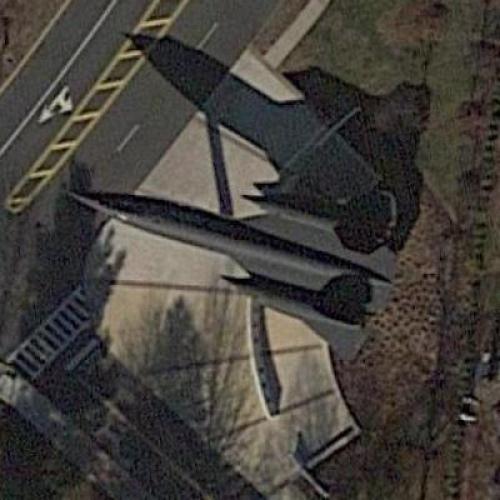 Lockheed A-12 "OXCART" in Langley, VA (Google Maps)