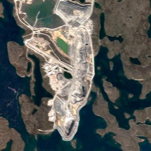 Meadowbank Gold Mine in Baker Lake, Canada (Google Maps)